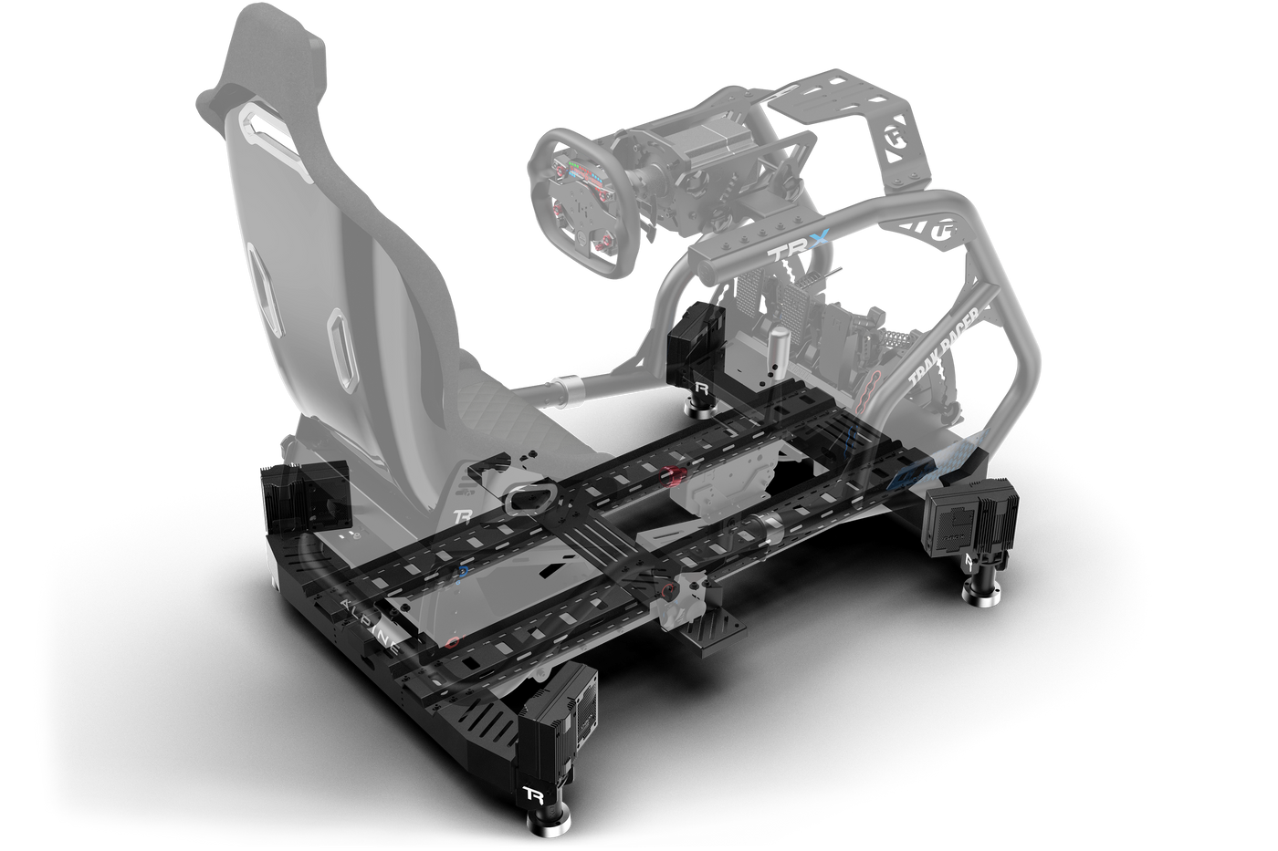 Motion System with 4 motors/actuators and Motion Sim Base