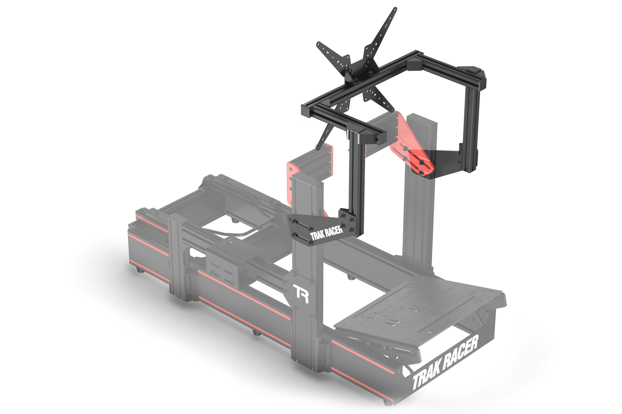 Budget Cockpit-Mounted Single Monitor Stand - 580mm / 22.8" Wide