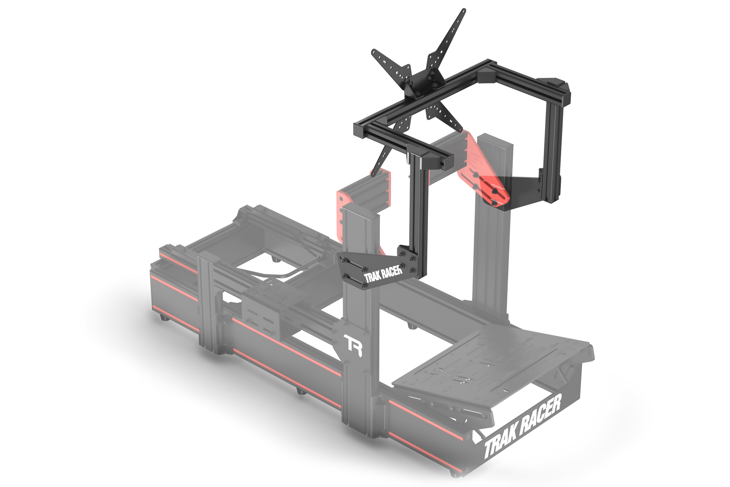 Budget Cockpit-Mounted Single Monitor Stand - 580mm / 22.8" Wide