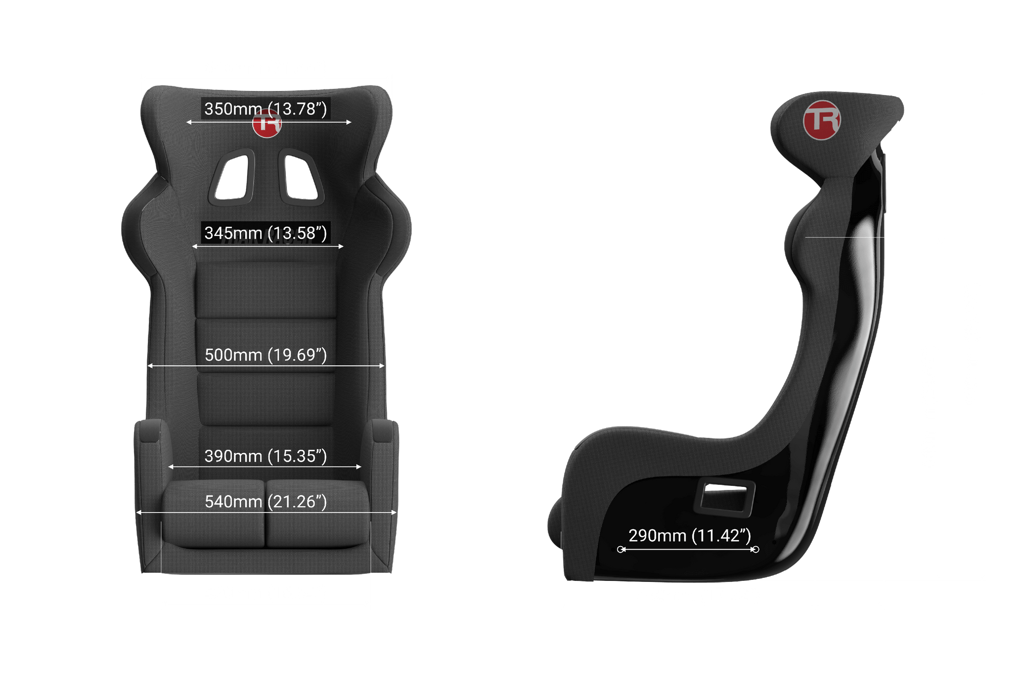 GT-Pro Fixed Fiberglass Sim Racing Seat
