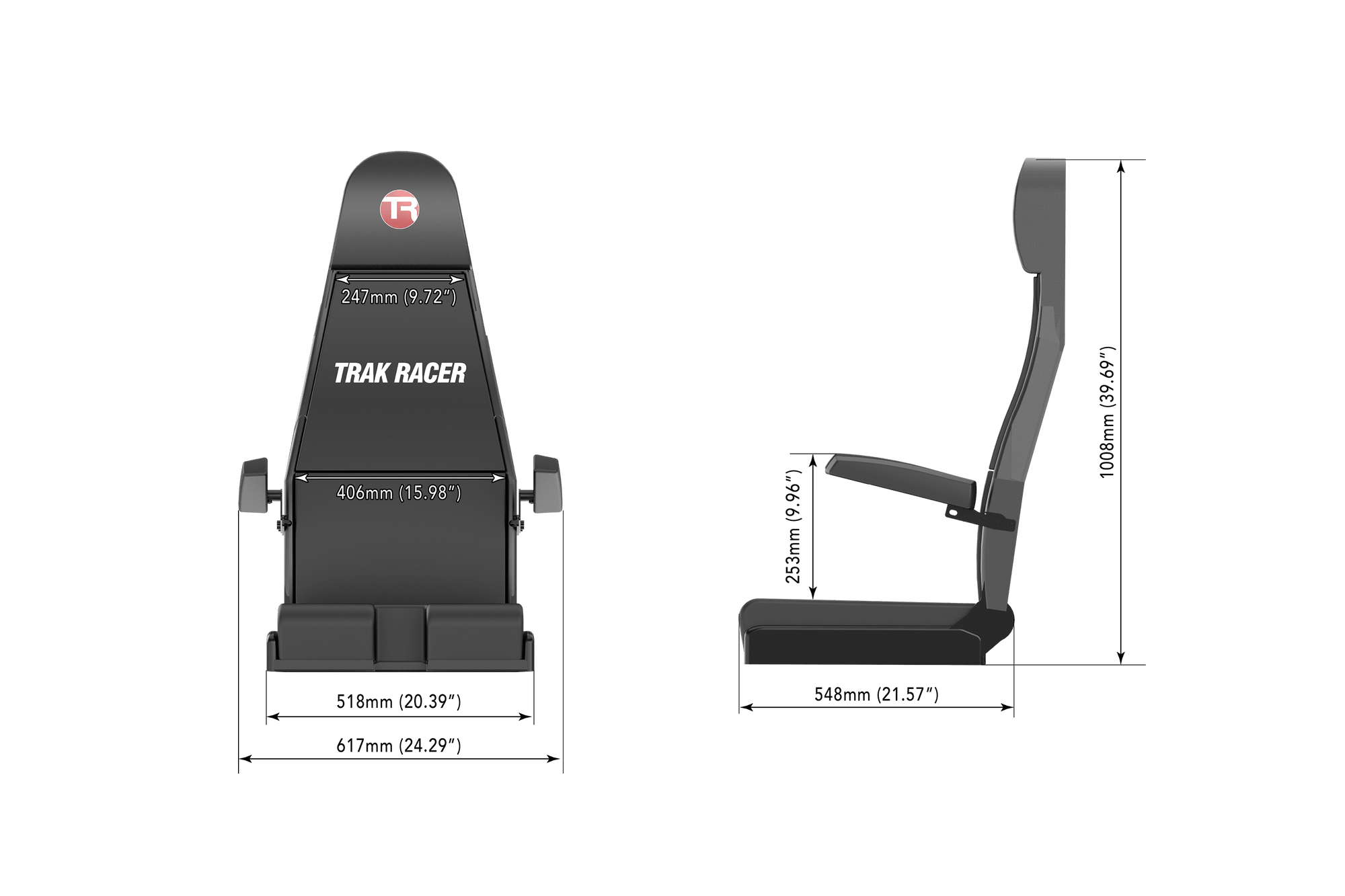 Flight Simulator Seat (Includes Seat Bracket Set)