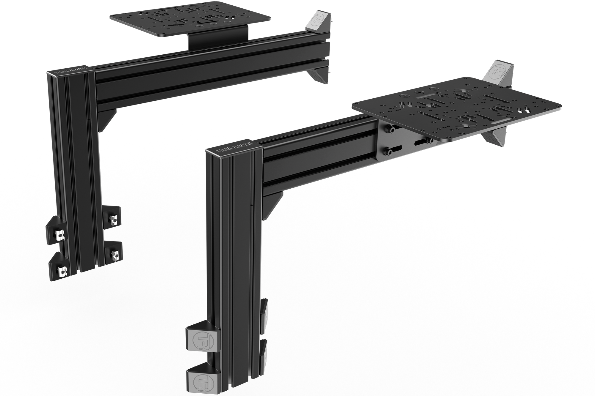 Flight Sim Control Mounts with 2 Side Supports for all Aluminum Cockpi