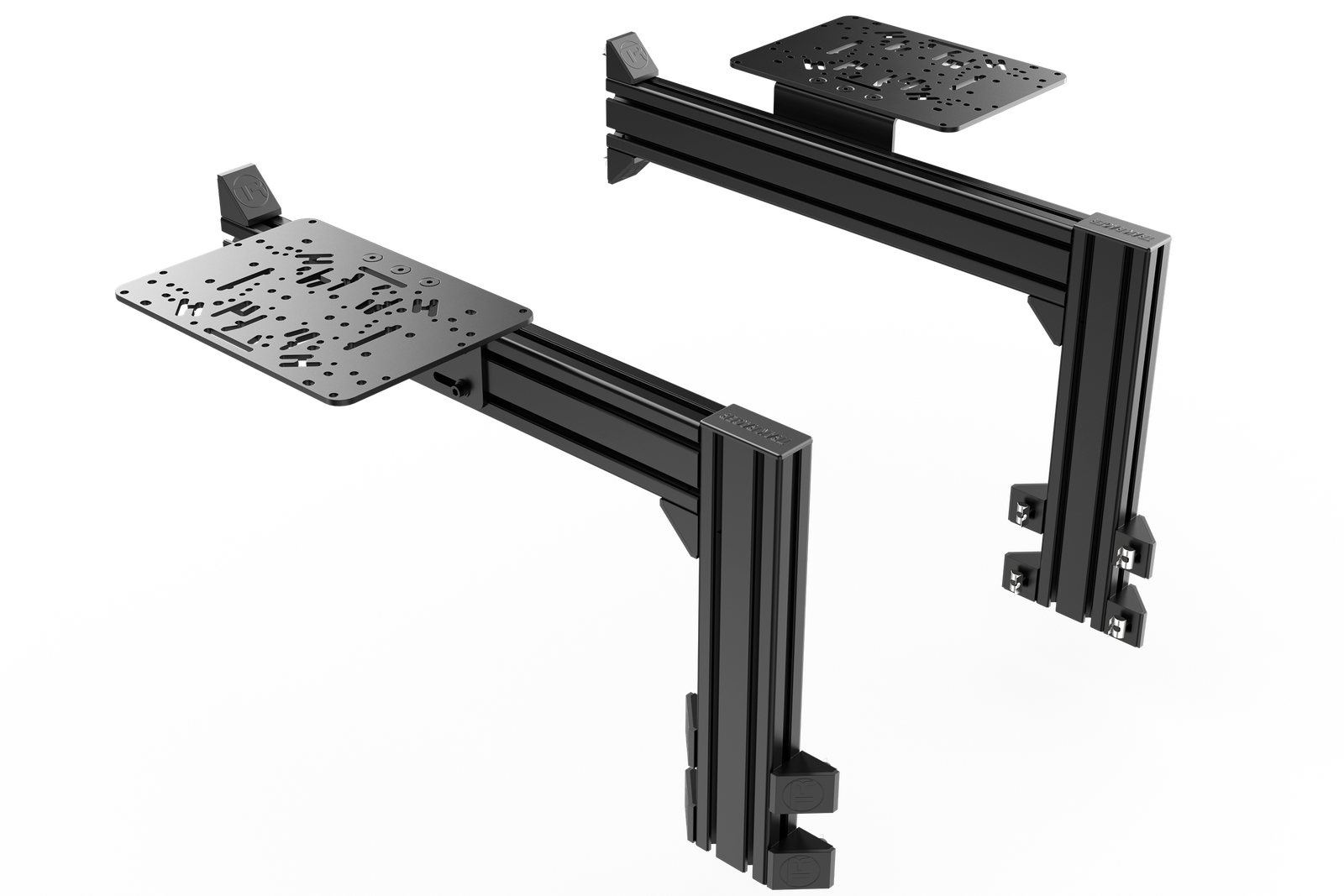 Flight Sim Control Mounts with 2 Side Supports for all Aluminum Cockpi