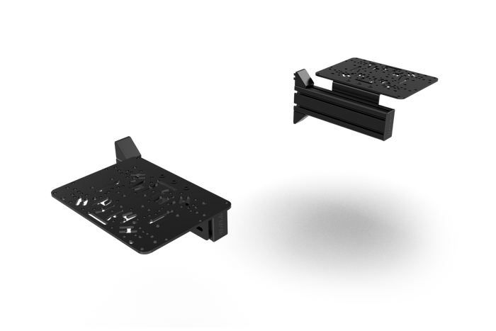 Flight Sim Control Mounts with 2 Side Supports for all Aluminum Cockpi